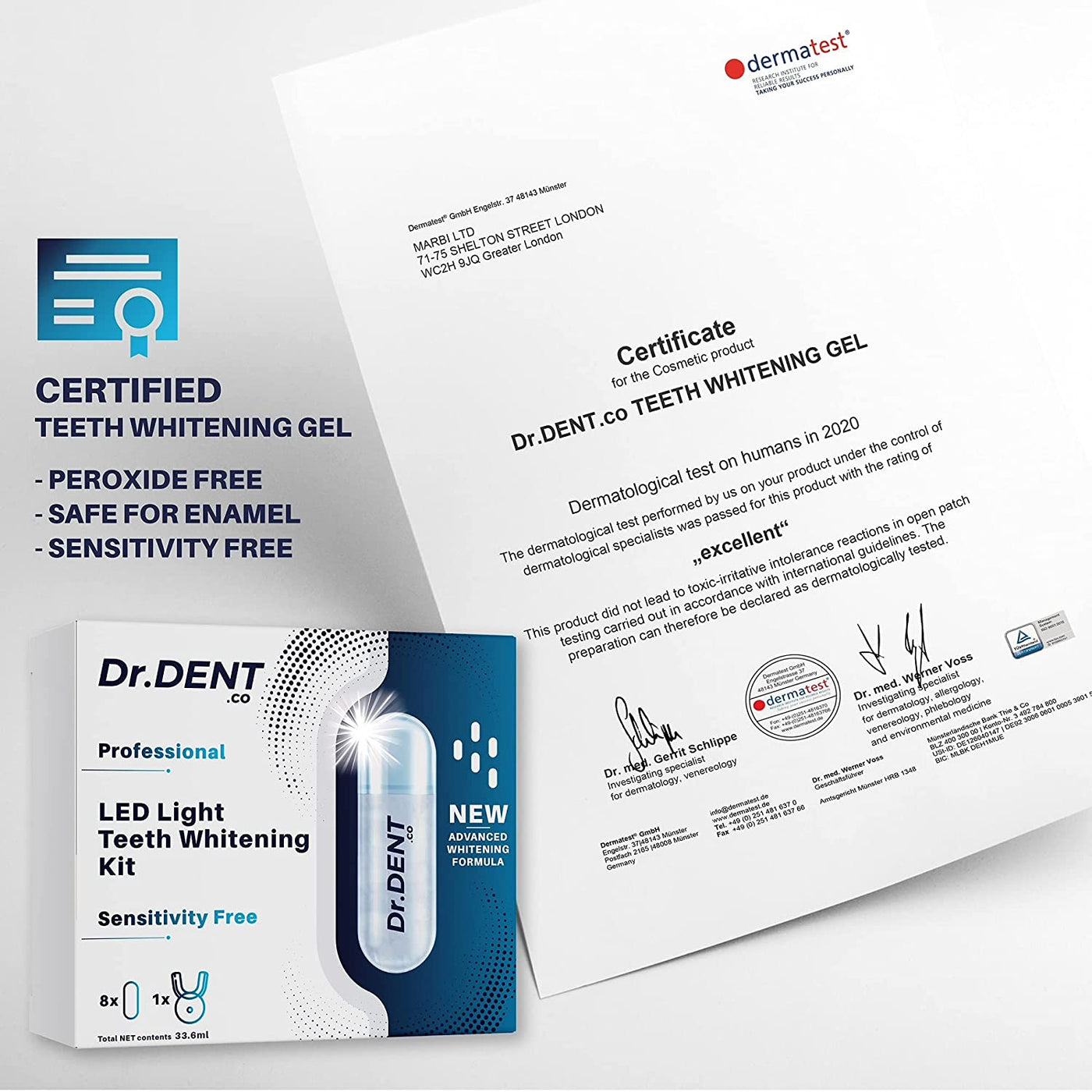 DrDent Professional LED Teeth Whitening Kit